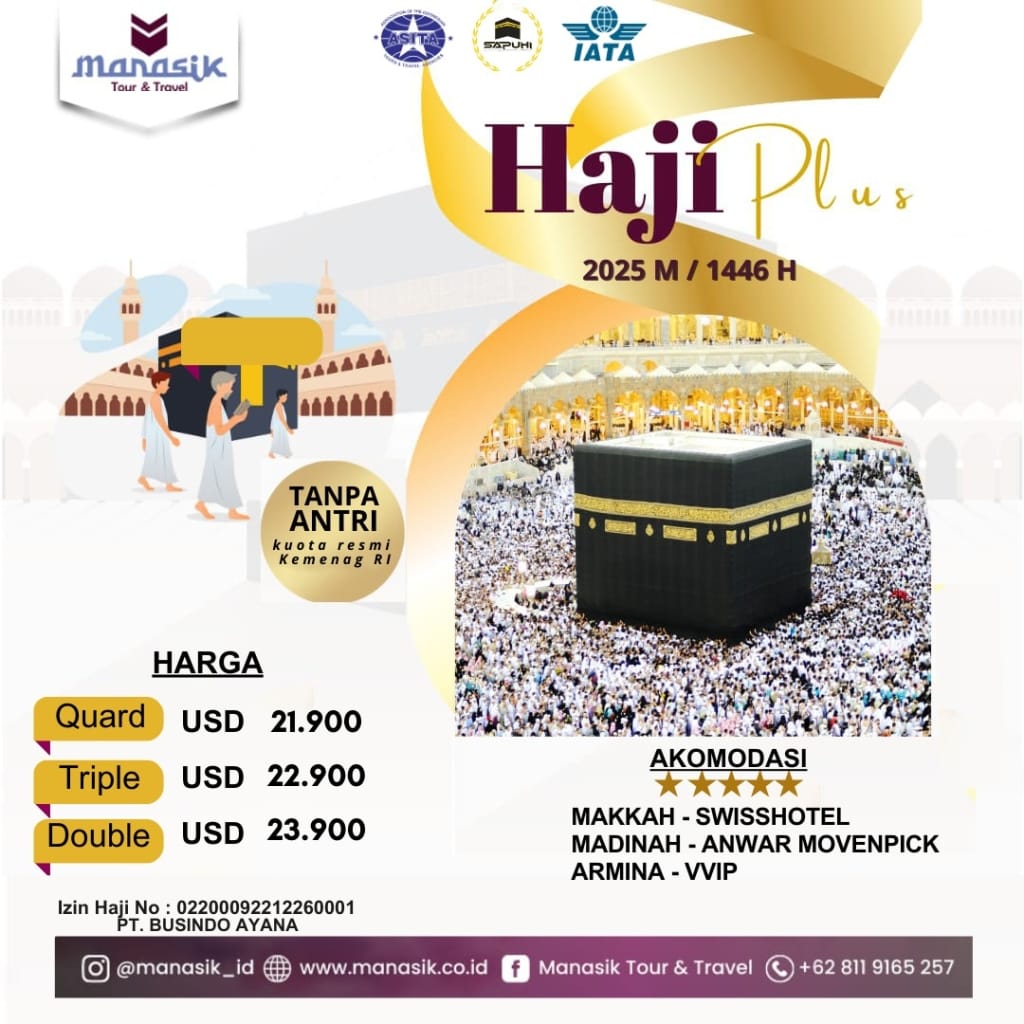 Biaya Haji Plus & Furoda 2024/2025 I Resmi Kemenag RI