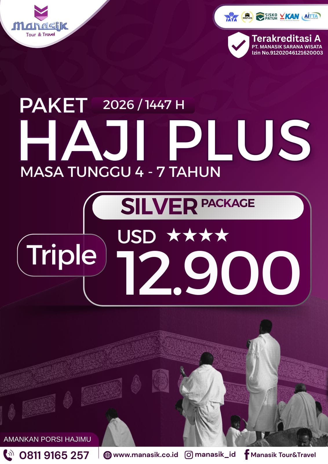 Biaya Haji Plus 2026 - Lihat Tarif Terbaru & Daftar Sekarang